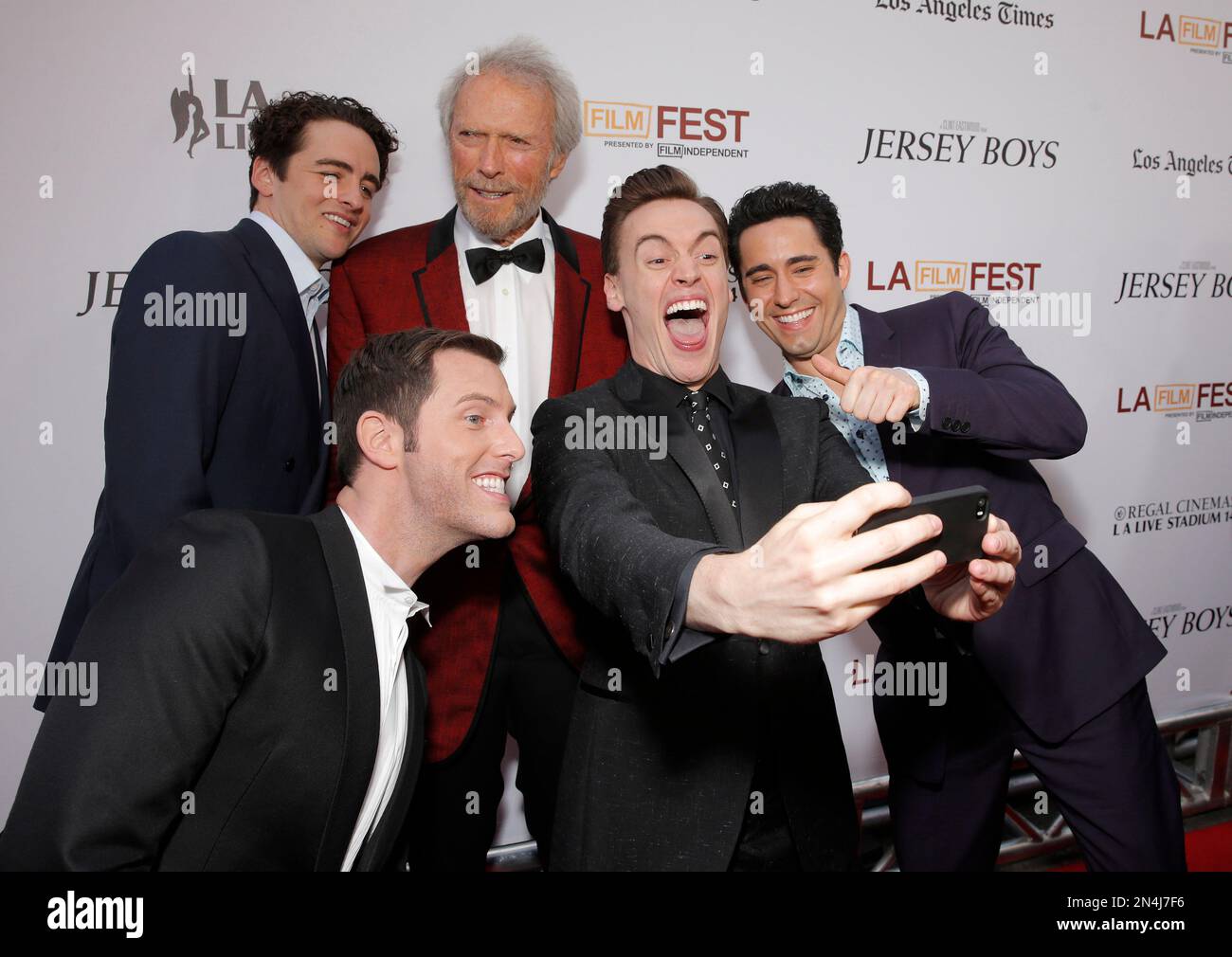 Michael Lomenda, Vincent Piazza, director/producer Clint Eastwood and ...