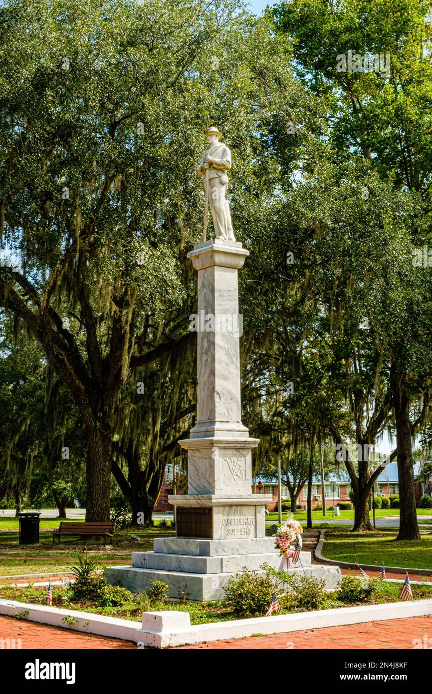 Confederate Memorial, Four Freedoms Park, Madison, Florida Stock Photo ...