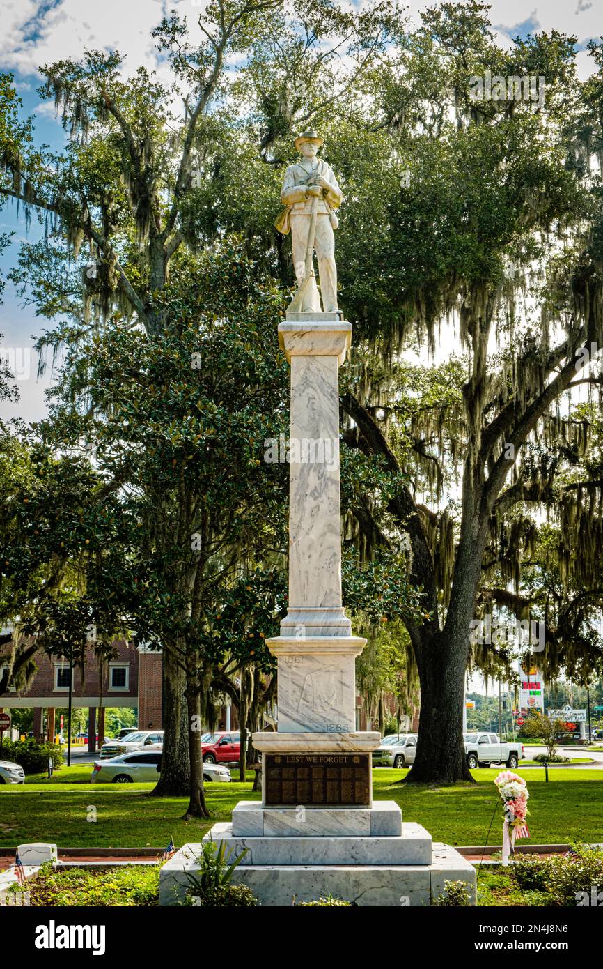 Confederate Memorial, Four Freedoms Park, Madison, Florida Stock Photo ...