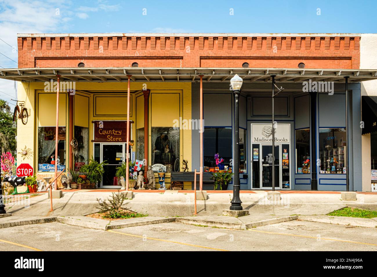 Country Store Antiques, Southwest Range Avenue, Madison, Florida Stock ...