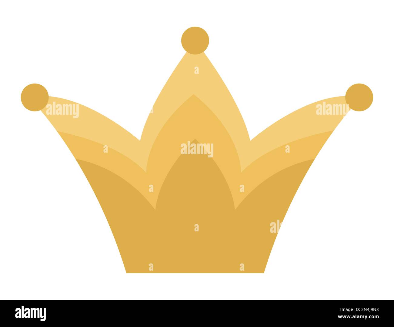 Fairy tale crown isolated on white background. Vector fantasy king or ...