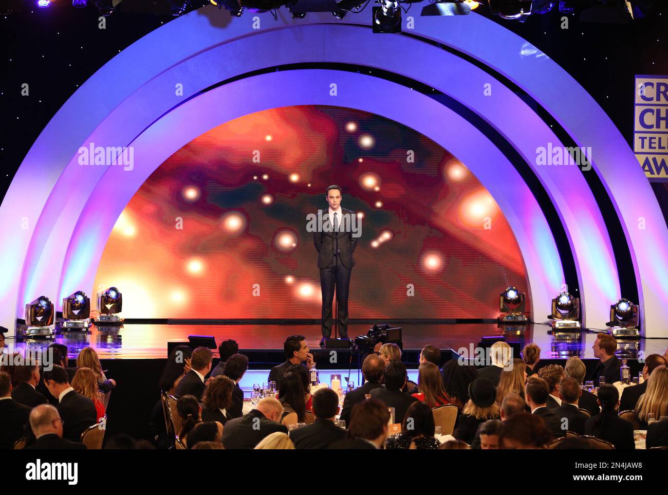 Jim Parsons presents the award for The Critics’ Choice Louis XIII ...
