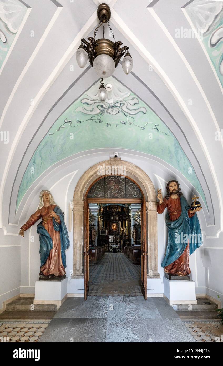 Tarnobrzeg, Poland - August 19, 2022: Interior of Our Lady of Dzikow ...