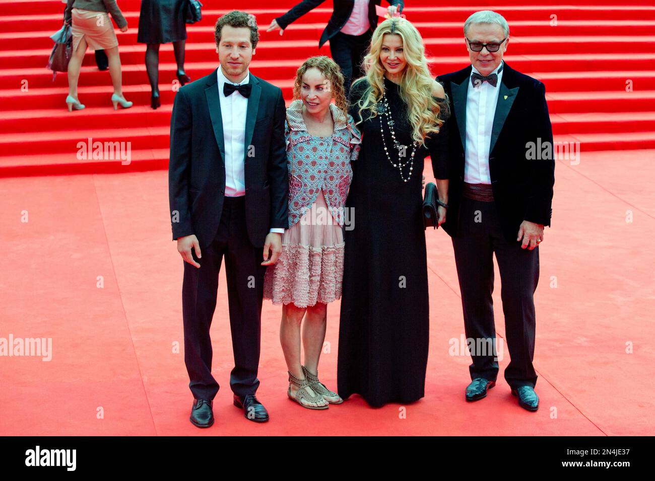 From left, US director Gabe Polsky, Maya Polsky, Vladlena Fetisova and ...