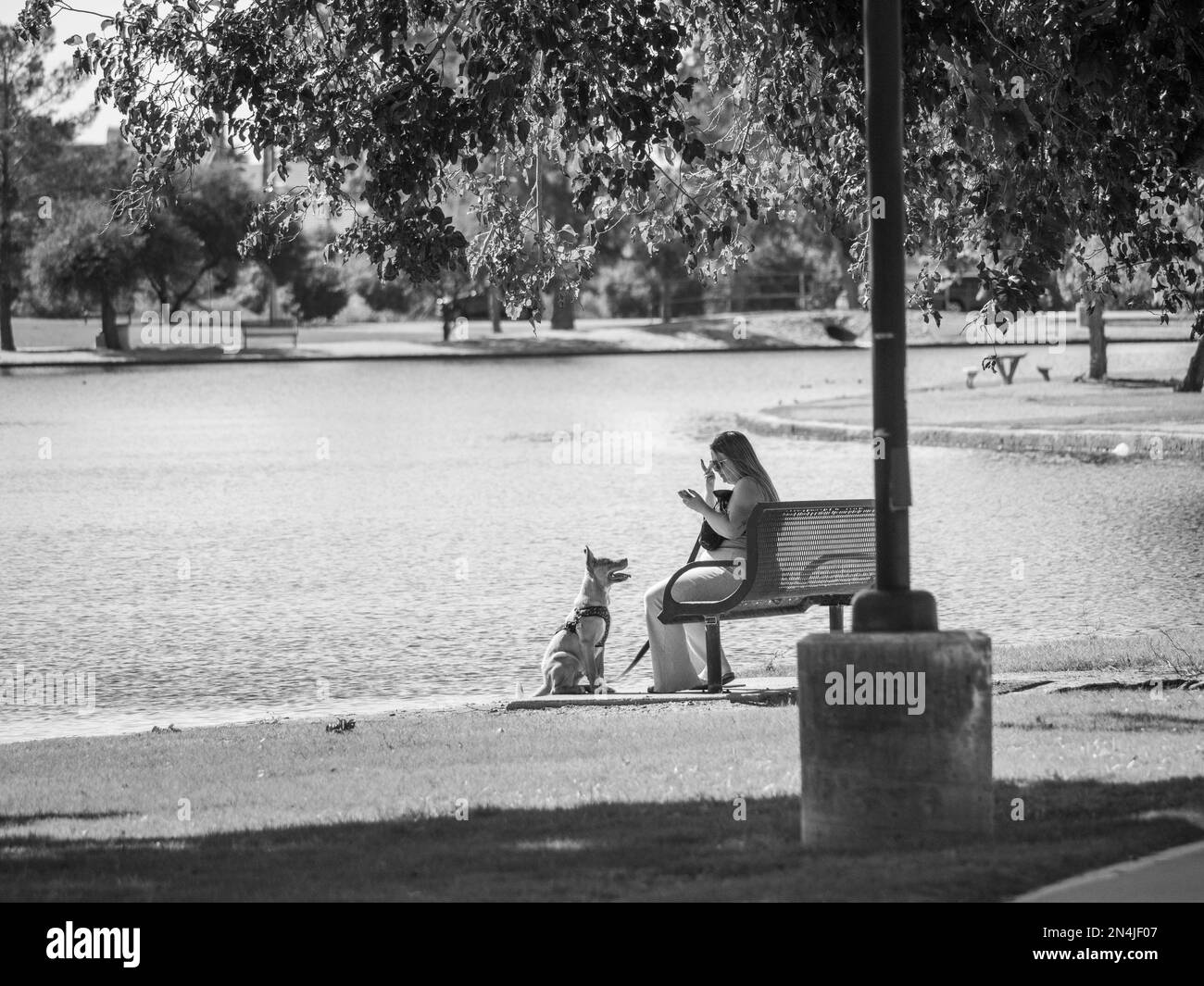 Chaparral lake Black and White Stock Photos & Images - Alamy