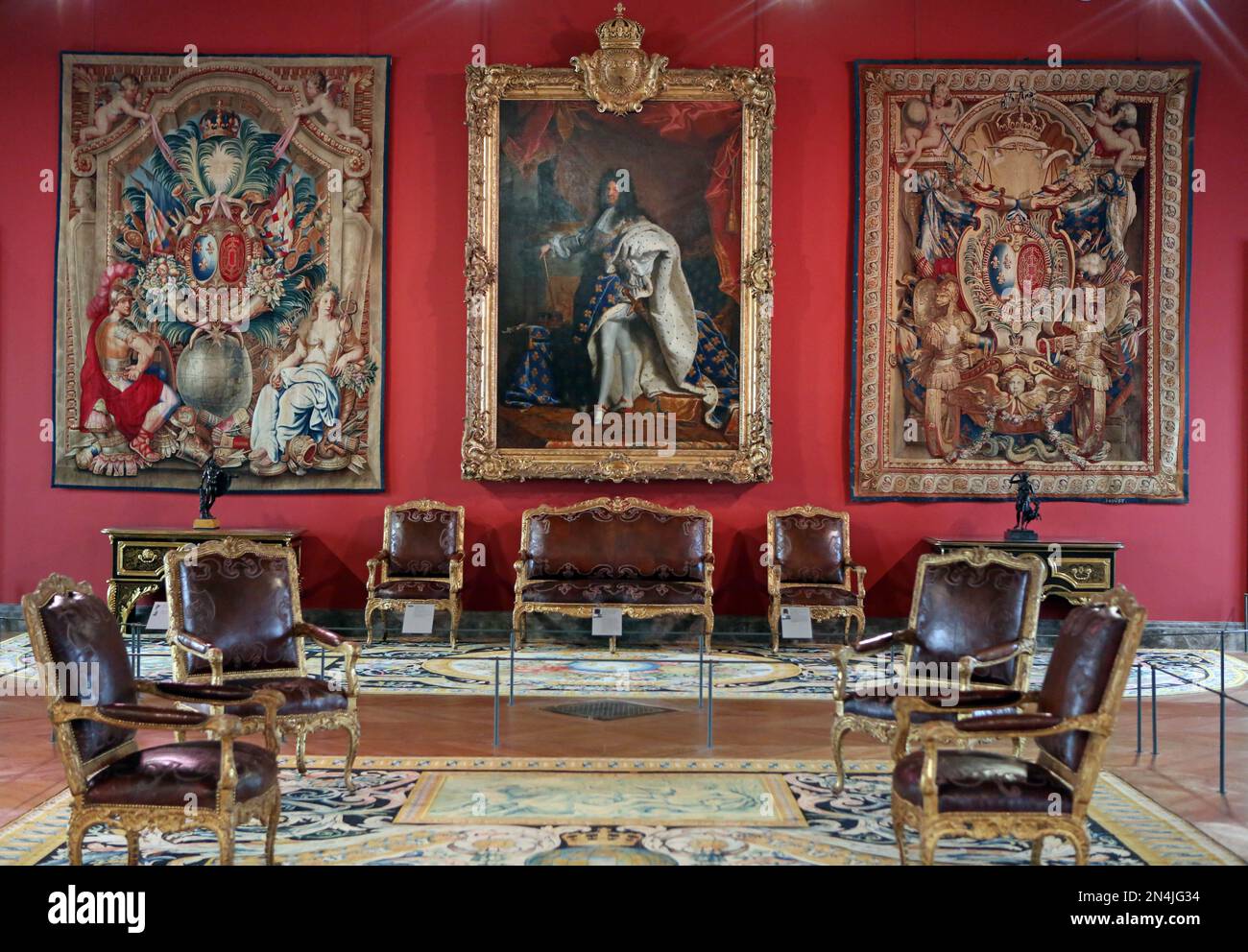 A portrait of King Louis XIV hangs in a room that has been reopened to ...