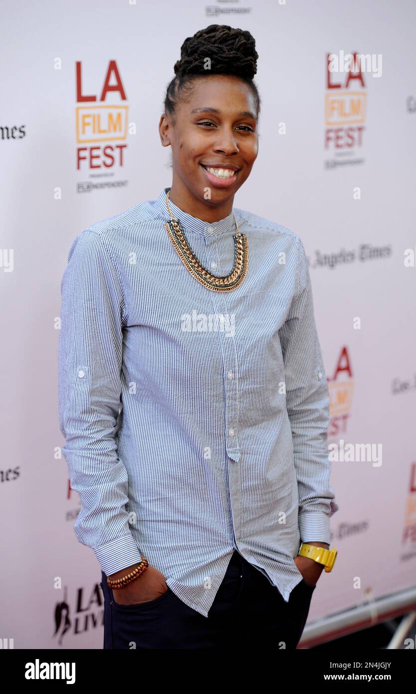 Lena Waithe, producer of "Dear White People," poses at a screening of ...