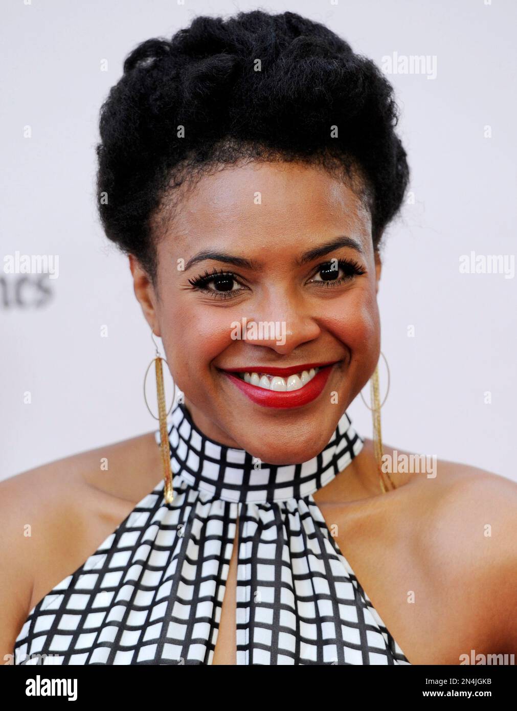 Courtney Sauls, a cast member in "Dear White People," poses at a ...