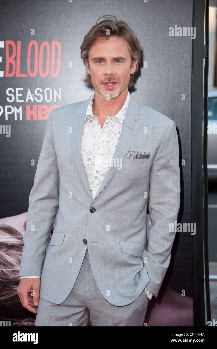 Sam Trammell arrives at the Los Angeles premiere of the 7th and final ...