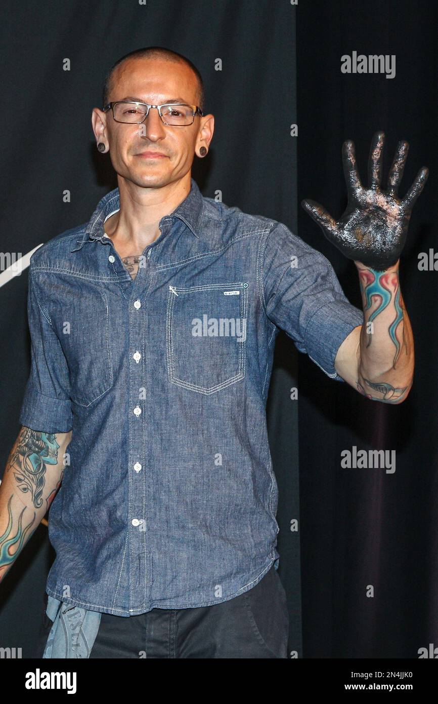 Vocalist Chester Bennington of Linkin Park attends Linkin Park's ...