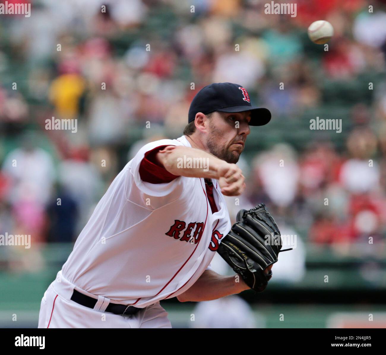 Boston Red Sox starting pitcher John Lackey during the first inning of ...