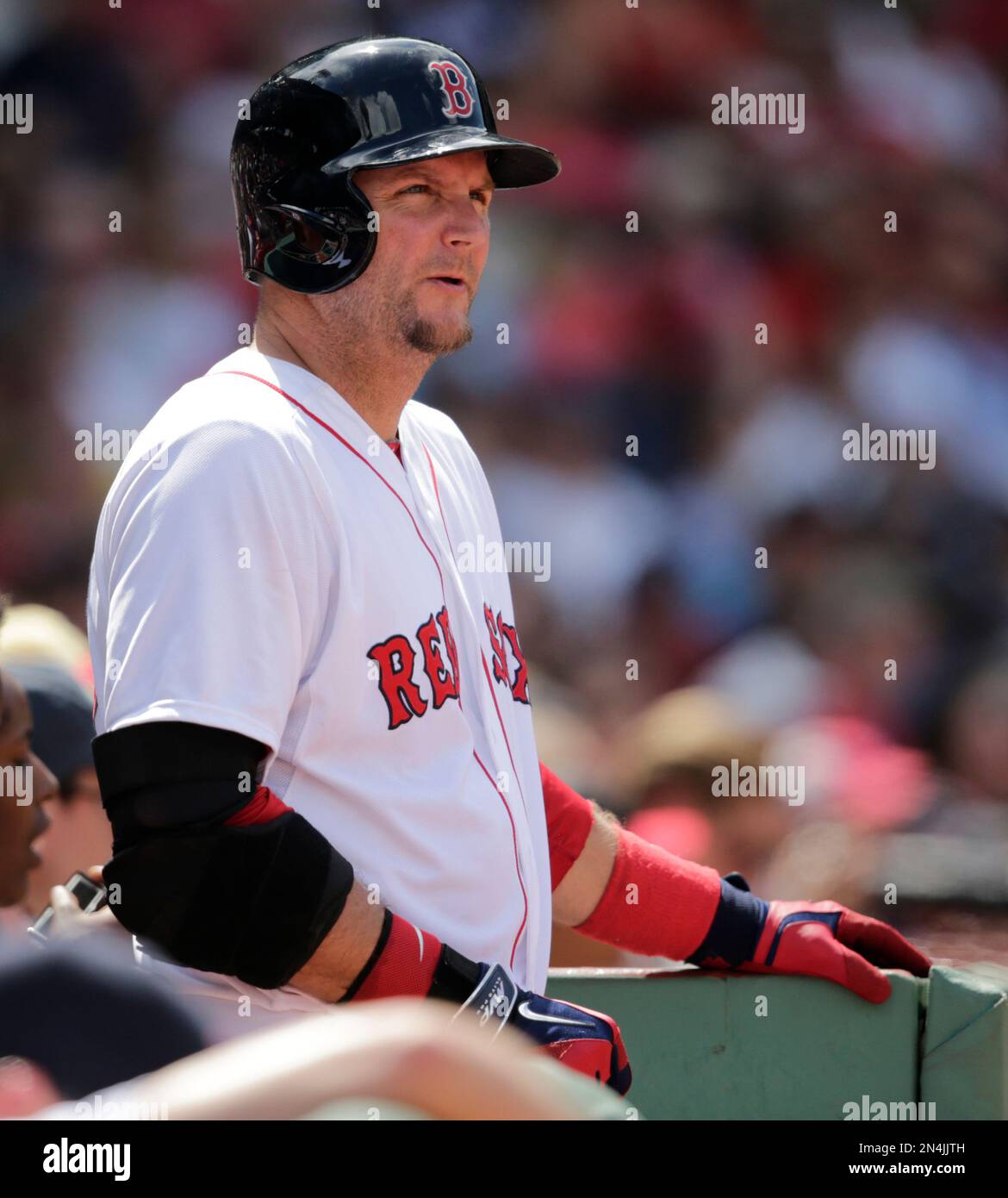 Boston Red Sox catcher A.J. Pierzynski (40) a baseball game at Fenway ...
