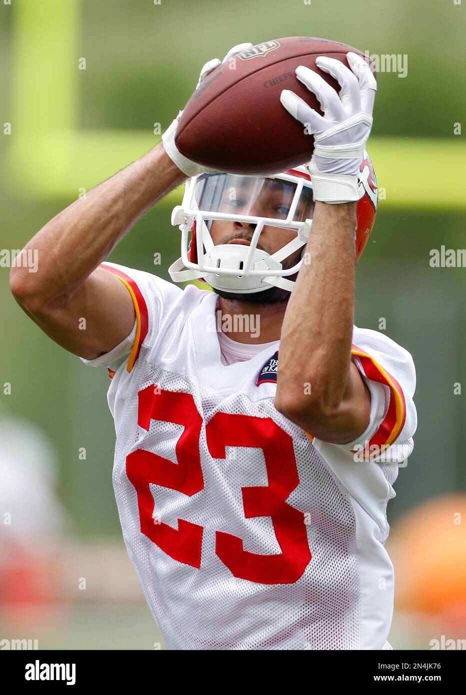 Kansas City Chiefs rookie cornerback Phillip Gaines catches a pass ...