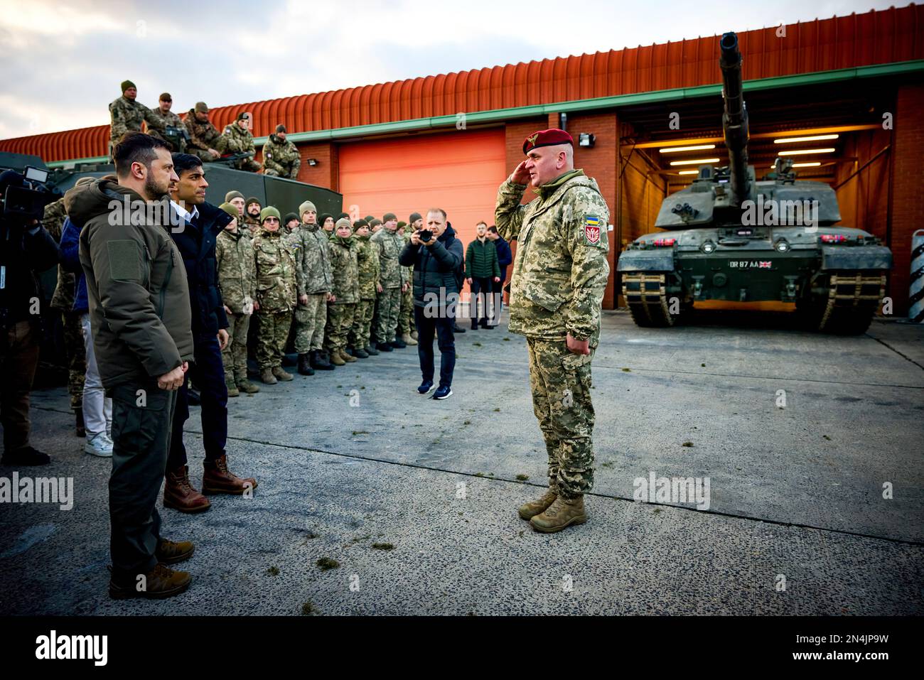 During a visit to the United Kingdom, President of Ukraine Volodymyr ...