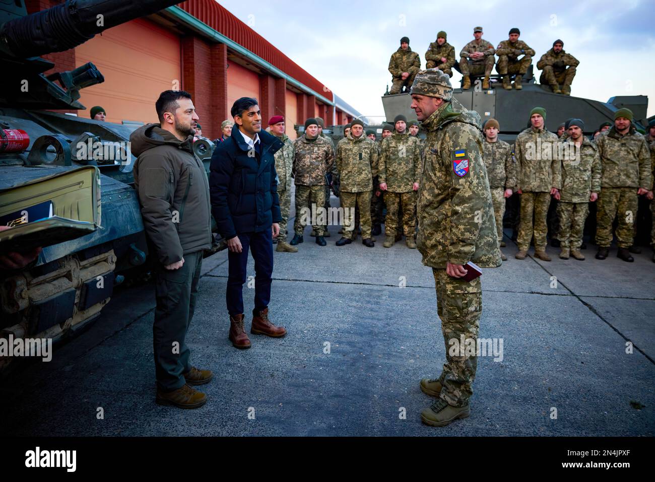 During a visit to the United Kingdom, President of Ukraine Volodymyr ...