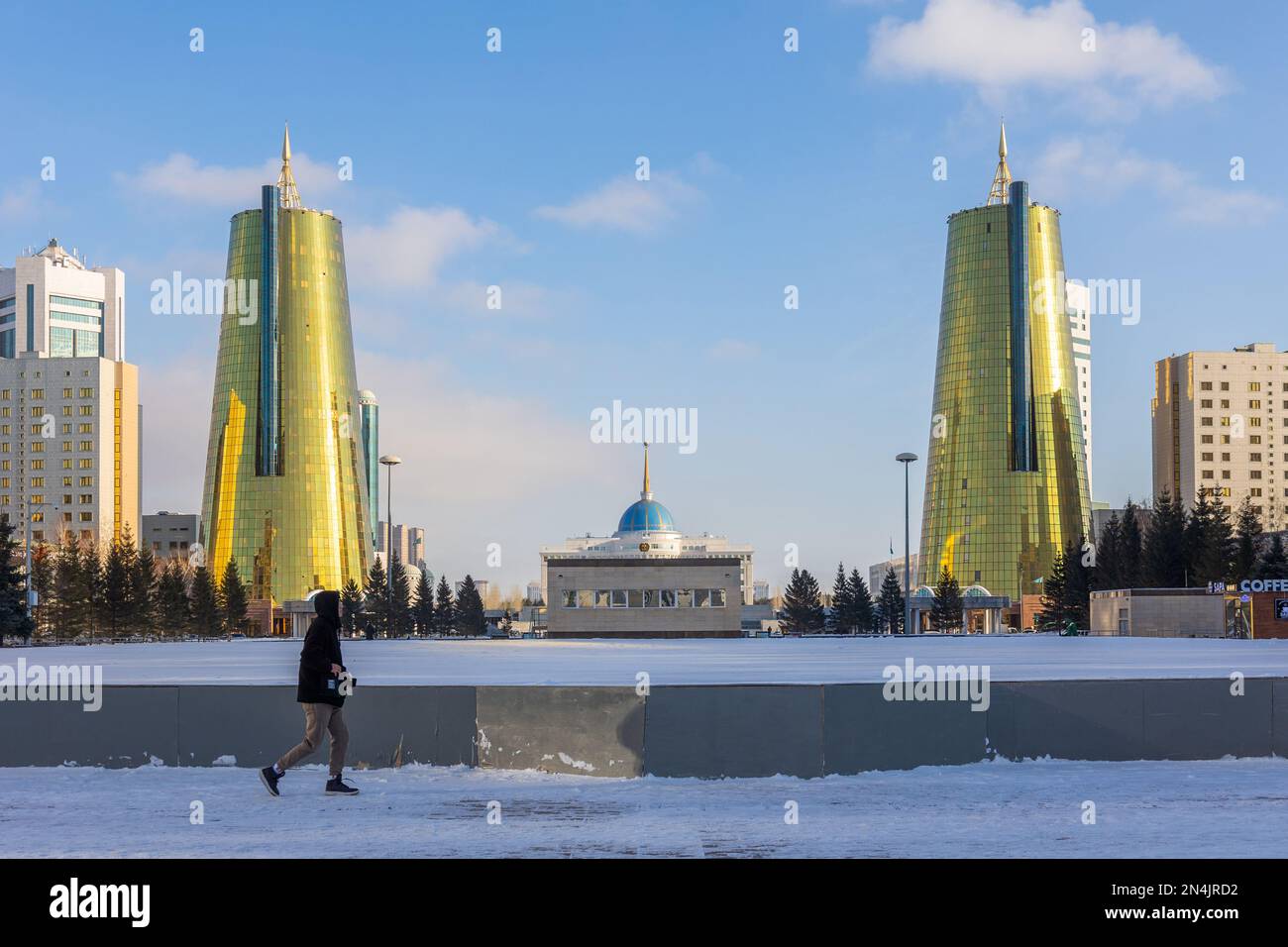 Astana, Kazakhstan - November 23, 2022: Panoramic view of Ak Orda ...