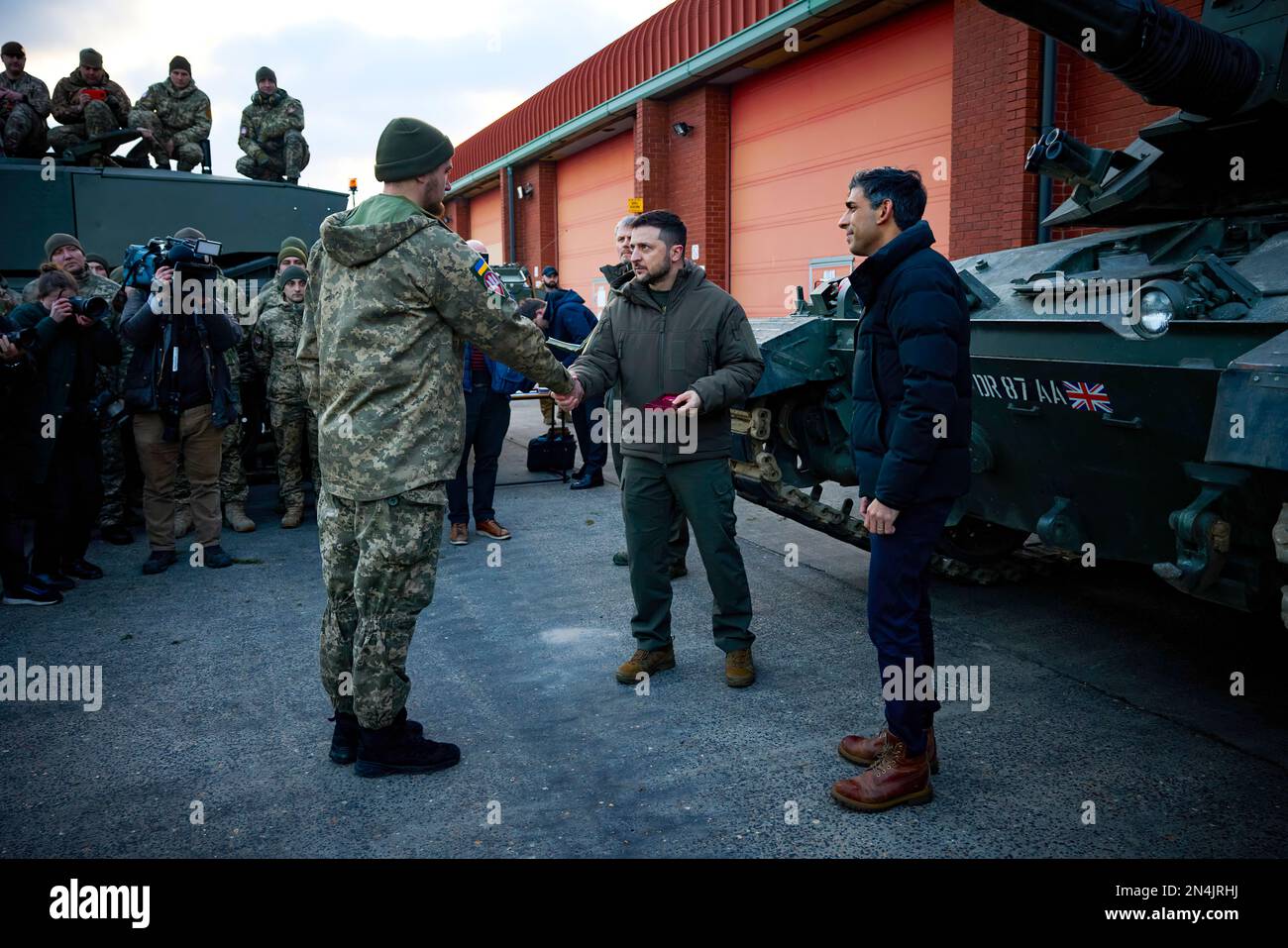 During a visit to the United Kingdom, President of Ukraine Volodymyr ...