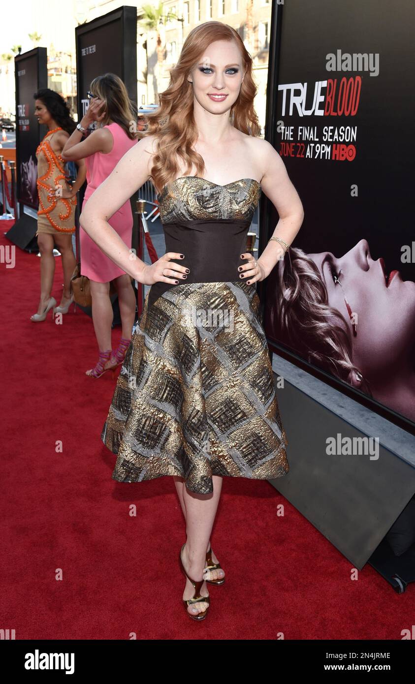 Deborah Ann Woll arrives at the Los Angeles premiere of the 7th and ...