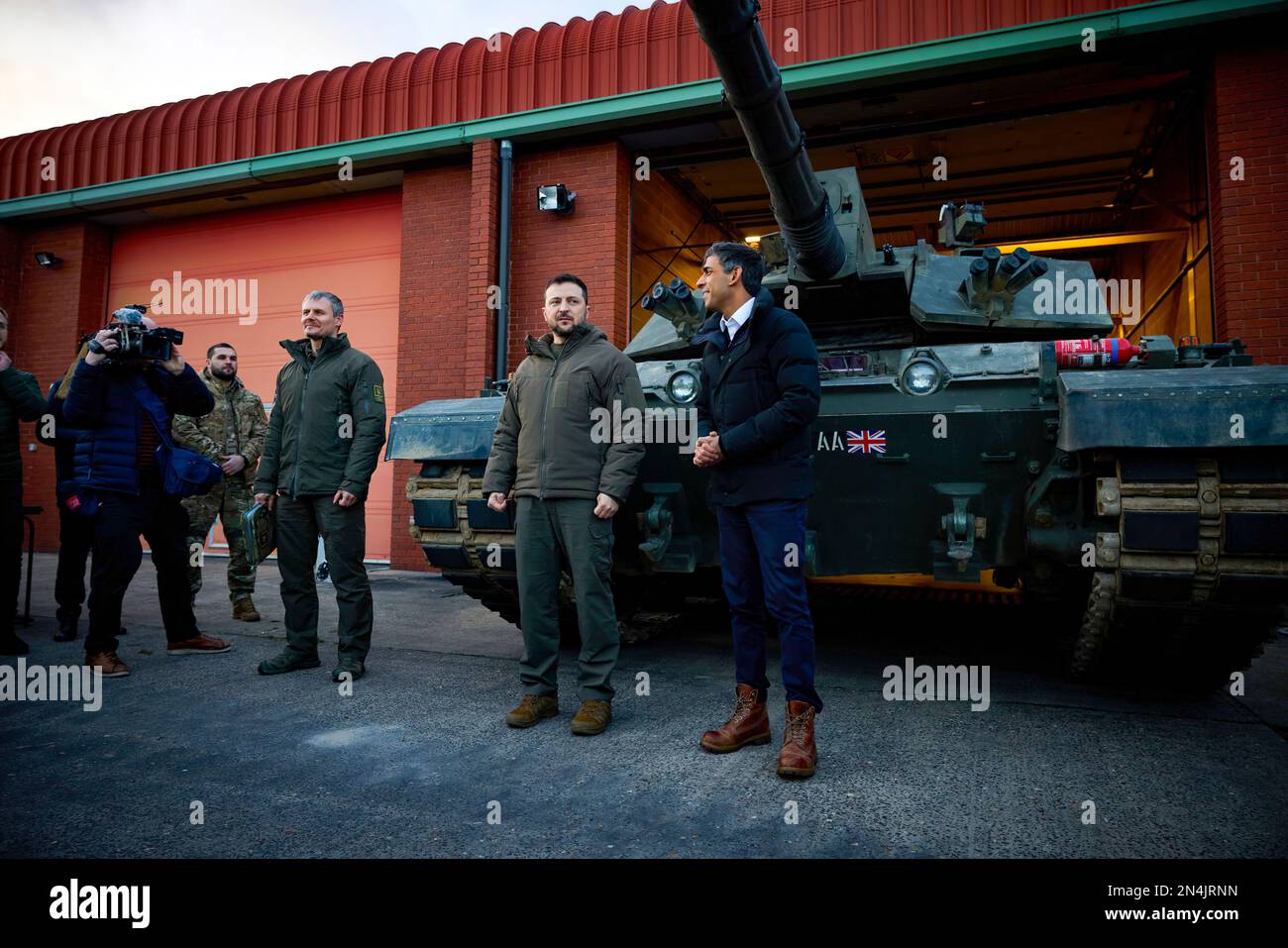 During a visit to the United Kingdom, President of Ukraine Volodymyr ...