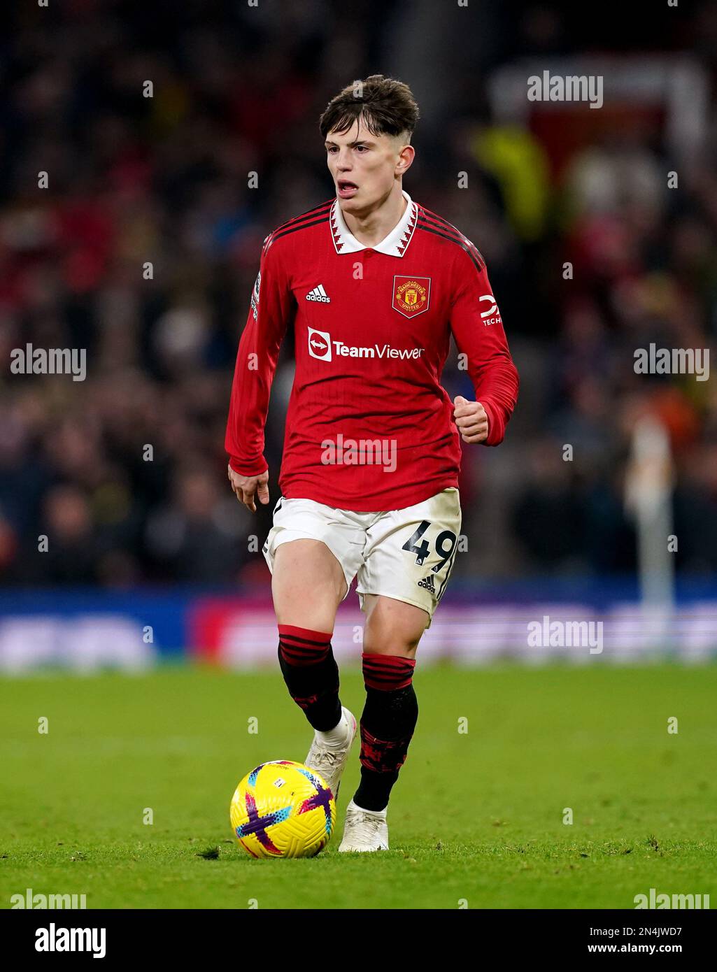 Manchester United's Alejandro Garnacho during the Premier League match ...