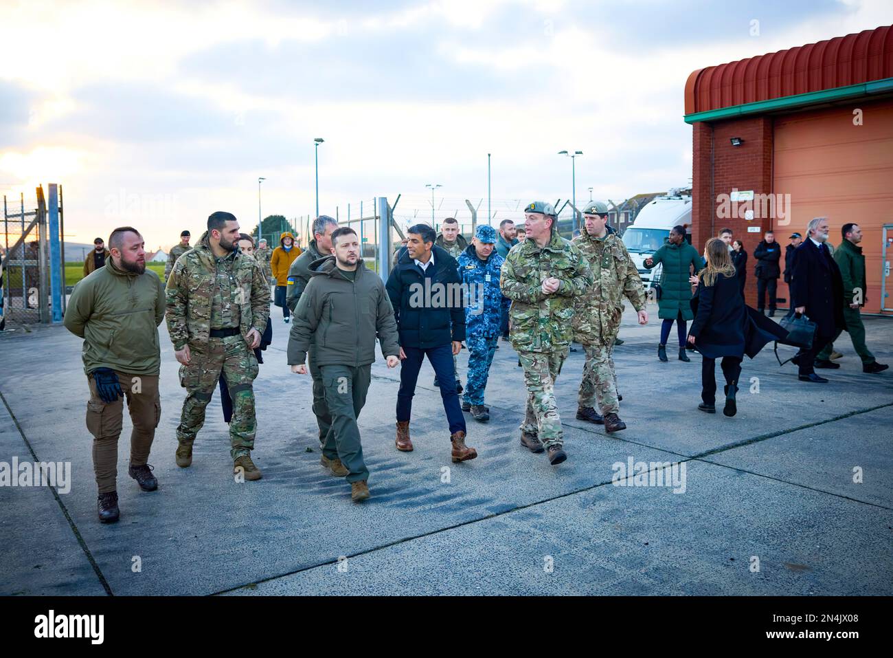 During a visit to the United Kingdom, President of Ukraine Volodymyr ...