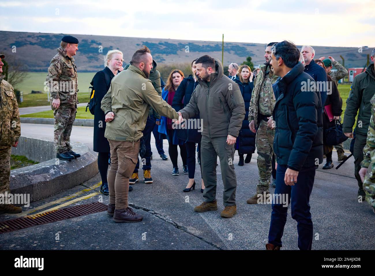 During a visit to the United Kingdom, President of Ukraine Volodymyr ...