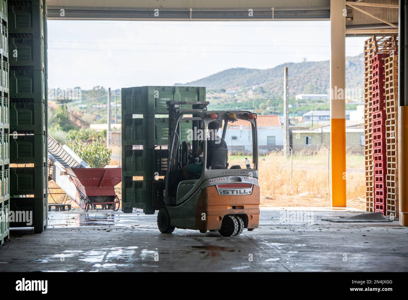 Cereal and citrus cooperative, Puerto Gil, Spain Stock Photo - Alamy