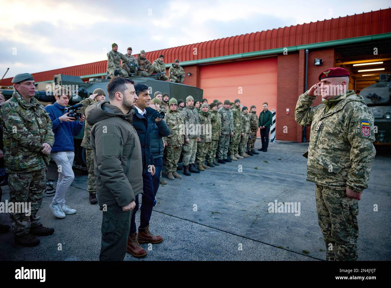 During a visit to the United Kingdom, President of Ukraine Volodymyr ...