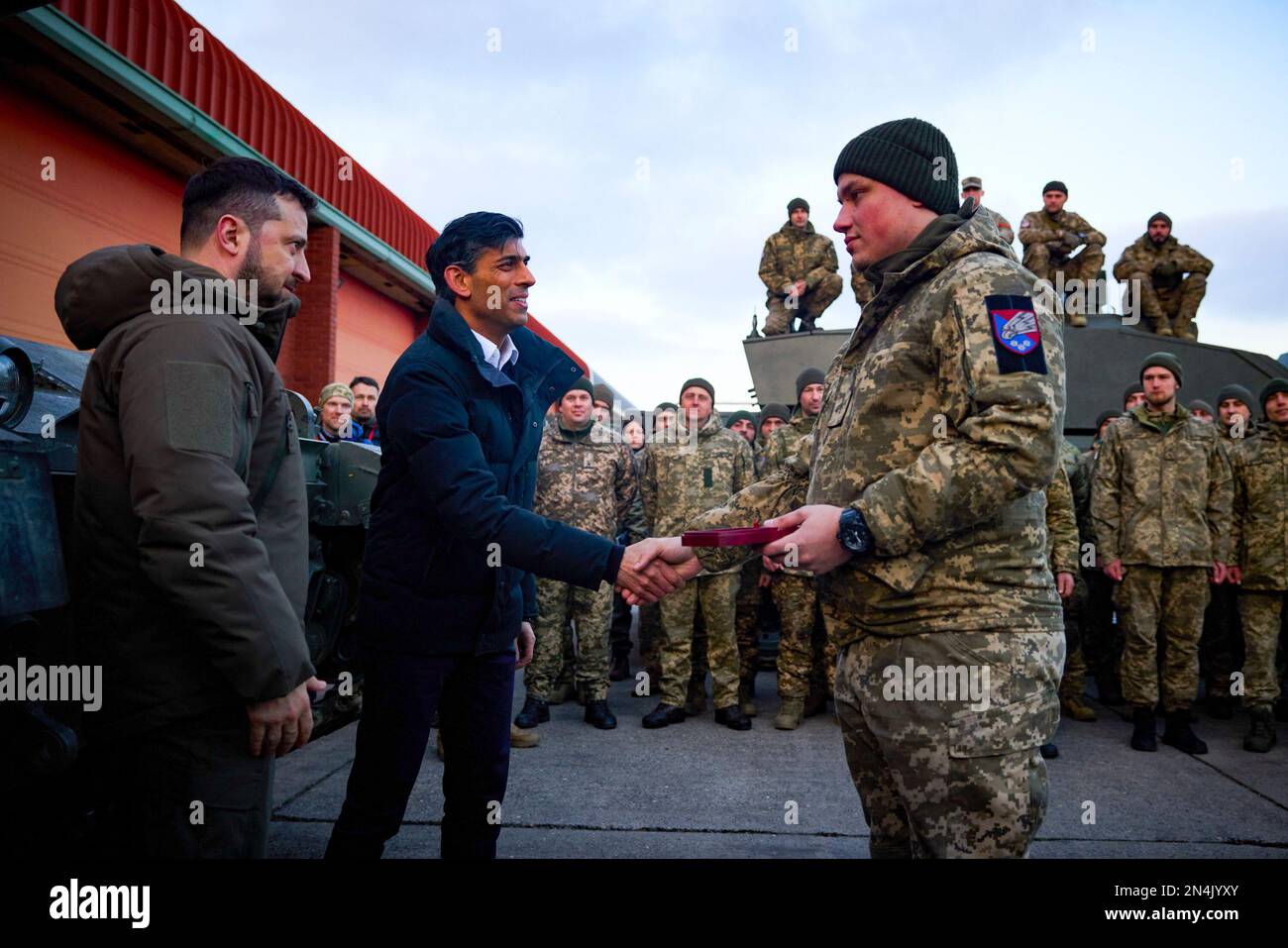 During a visit to the United Kingdom, President of Ukraine Volodymyr ...