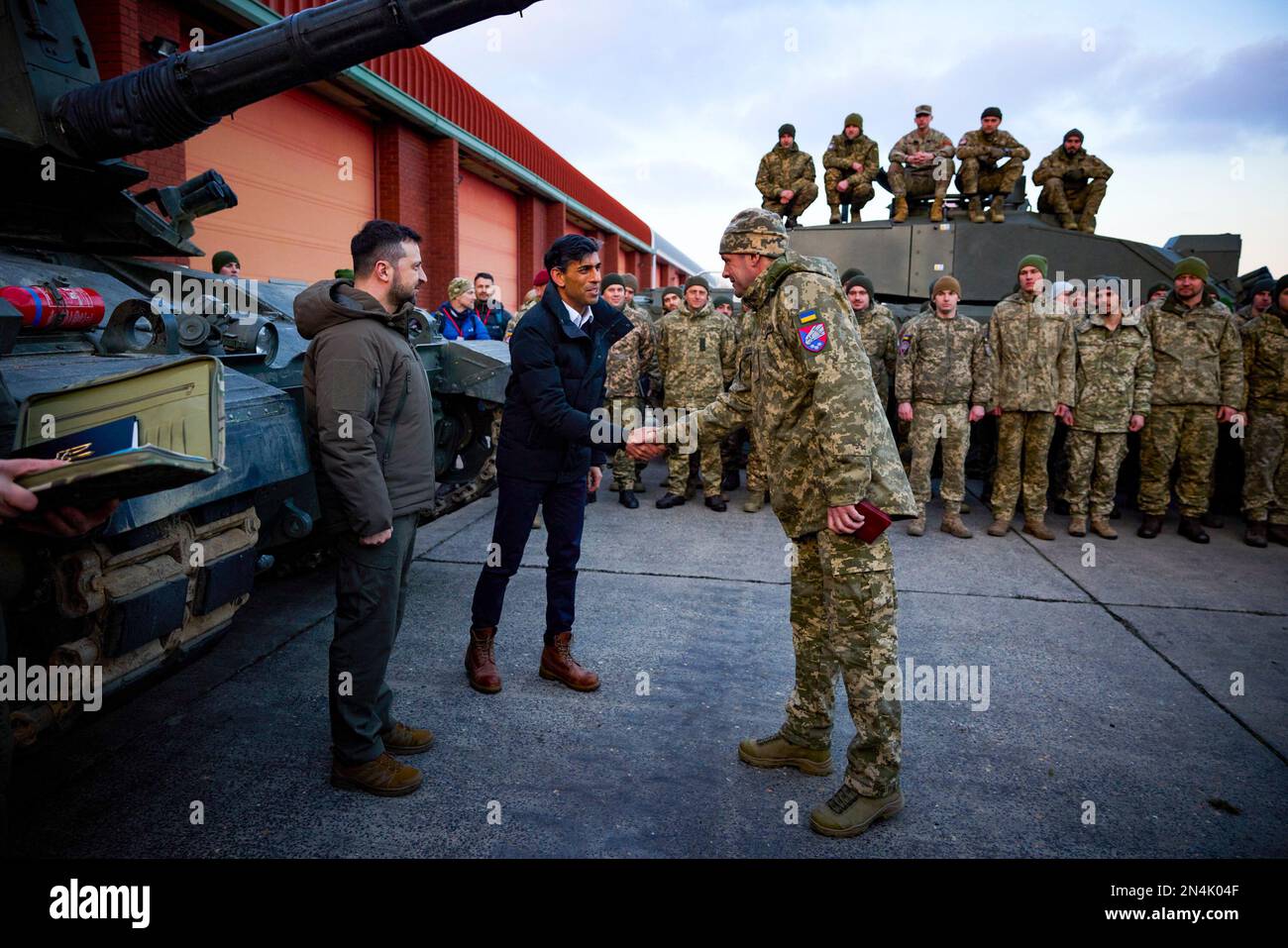 During a visit to the United Kingdom, President of Ukraine Volodymyr ...