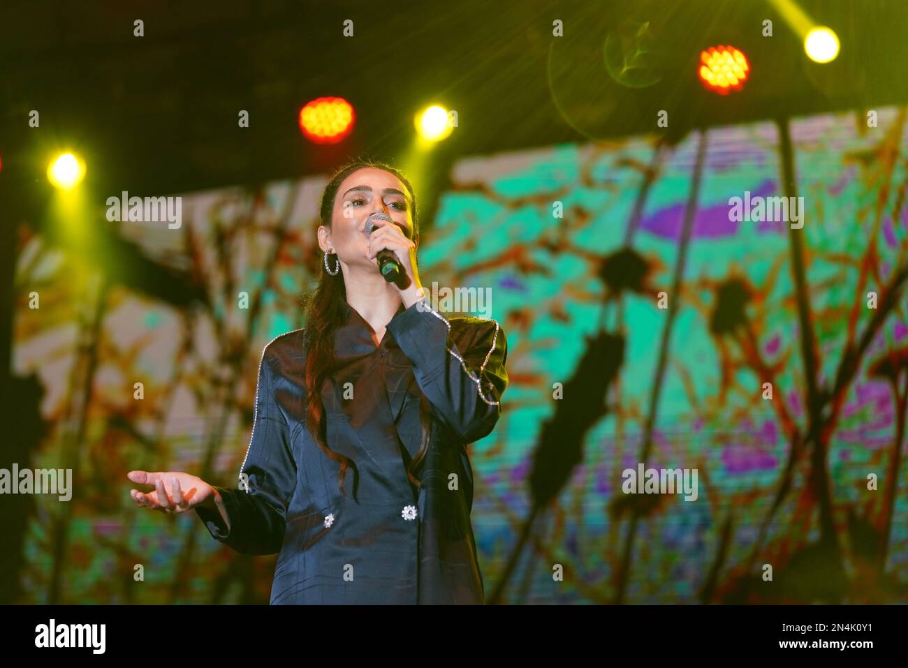 iSTANBUL, TURKIYE - OCTOBER 05, 2022: Turkish singer Elif Buse Dogan ...