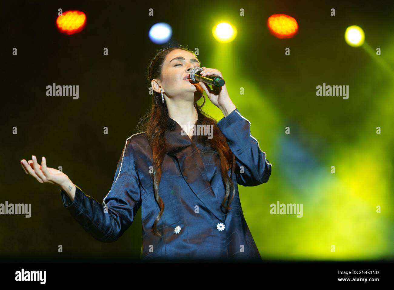 iSTANBUL, TURKIYE - OCTOBER 05, 2022: Turkish singer Elif Buse Dogan ...
