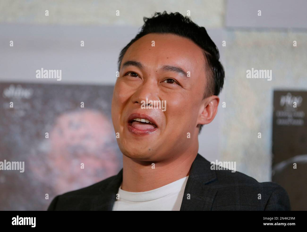 Hong Kong singer Eason Chan promotes his new album "Rice and Shine" in ...