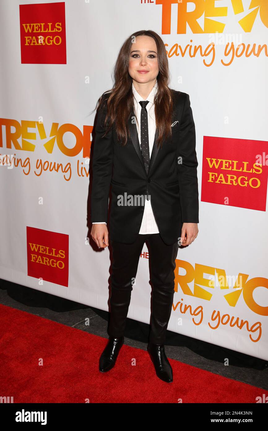 Actress Ellen Page attends the TrevorLIVE Benefit at the Marriott ...