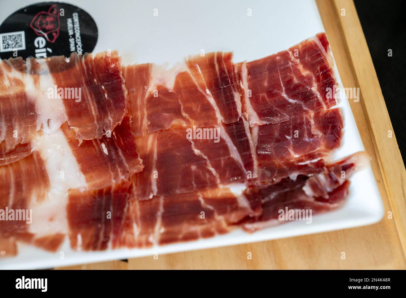 Production of iberian ham (cured ham), Puerto Gil, Spain Stock Photo ...