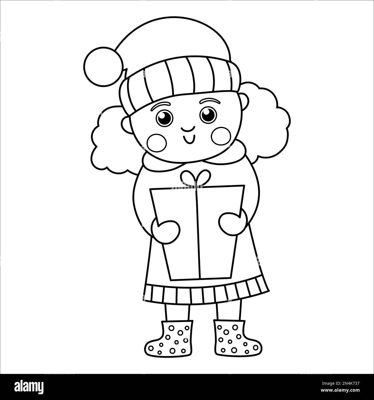 Happy curly kid cute Black and White Stock Photos & Images - Alamy