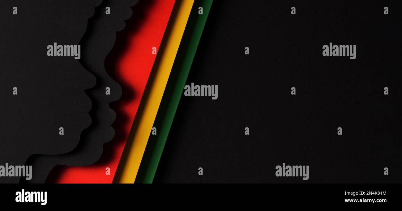 Black History Month color background. African Americans history ...