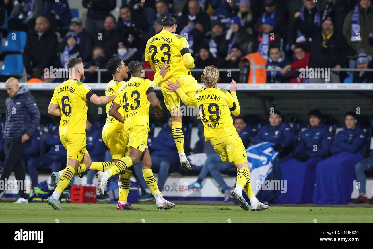 Bochum, Deutschland. 08th Feb, 2023. firo: 08.02.2023, football, soccer, DFB-Pokal, season 2022/ ...