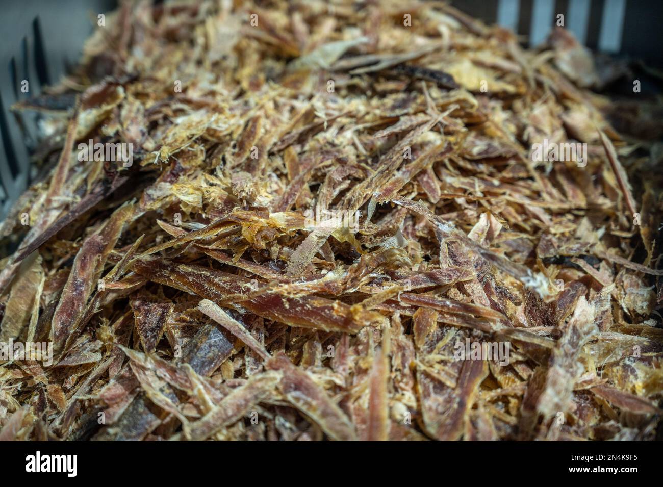 Dried fish, Fish canning factory (USISA), Isla Cristina, Spain Stock ...