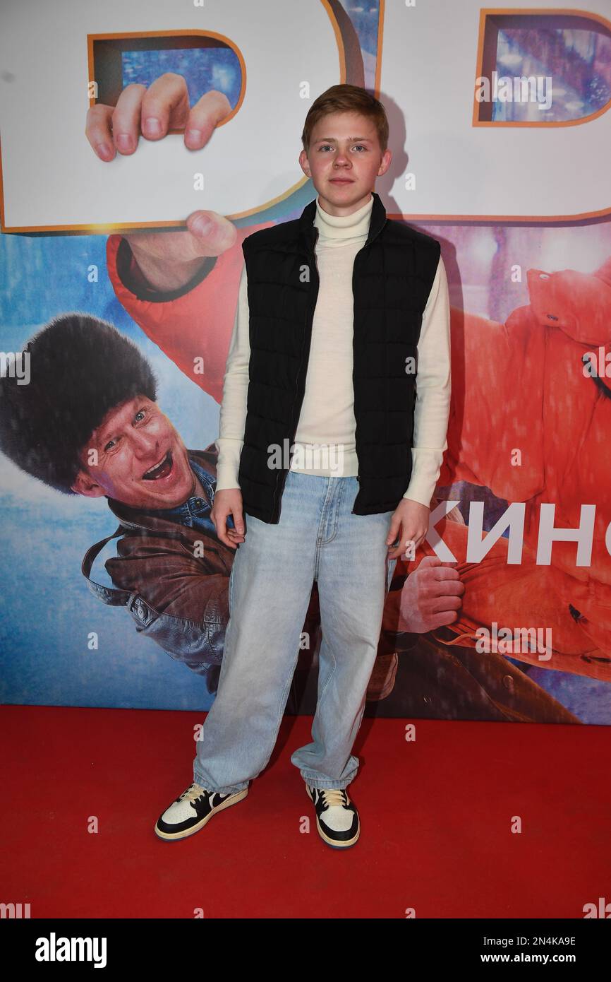 Moscow. The actor, the blogger Sasha Novikov at a premiere of the ...