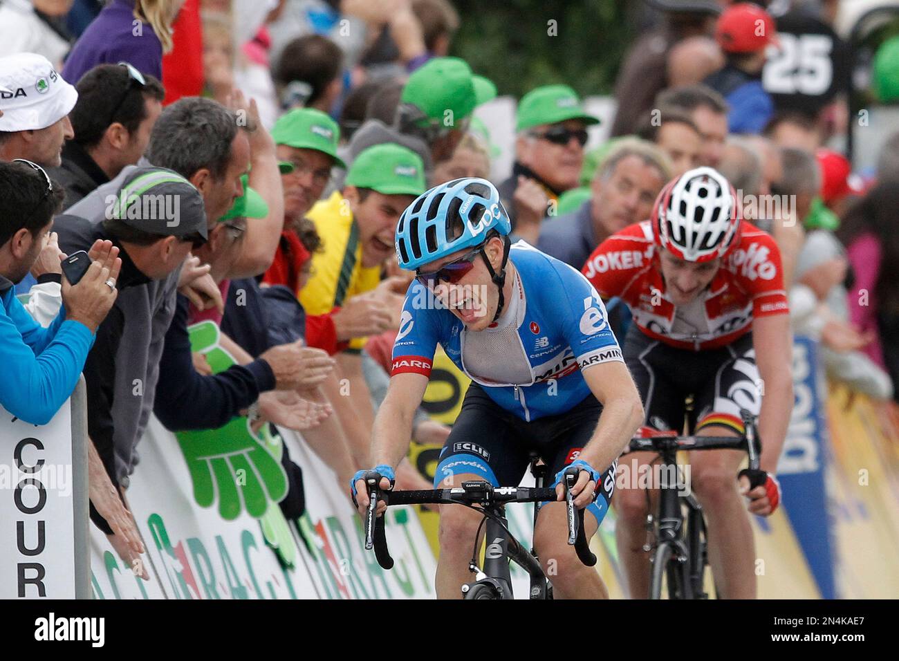 Garmin's Andrew Talansky of USA, winner of the 66th Dauphine cycling ...