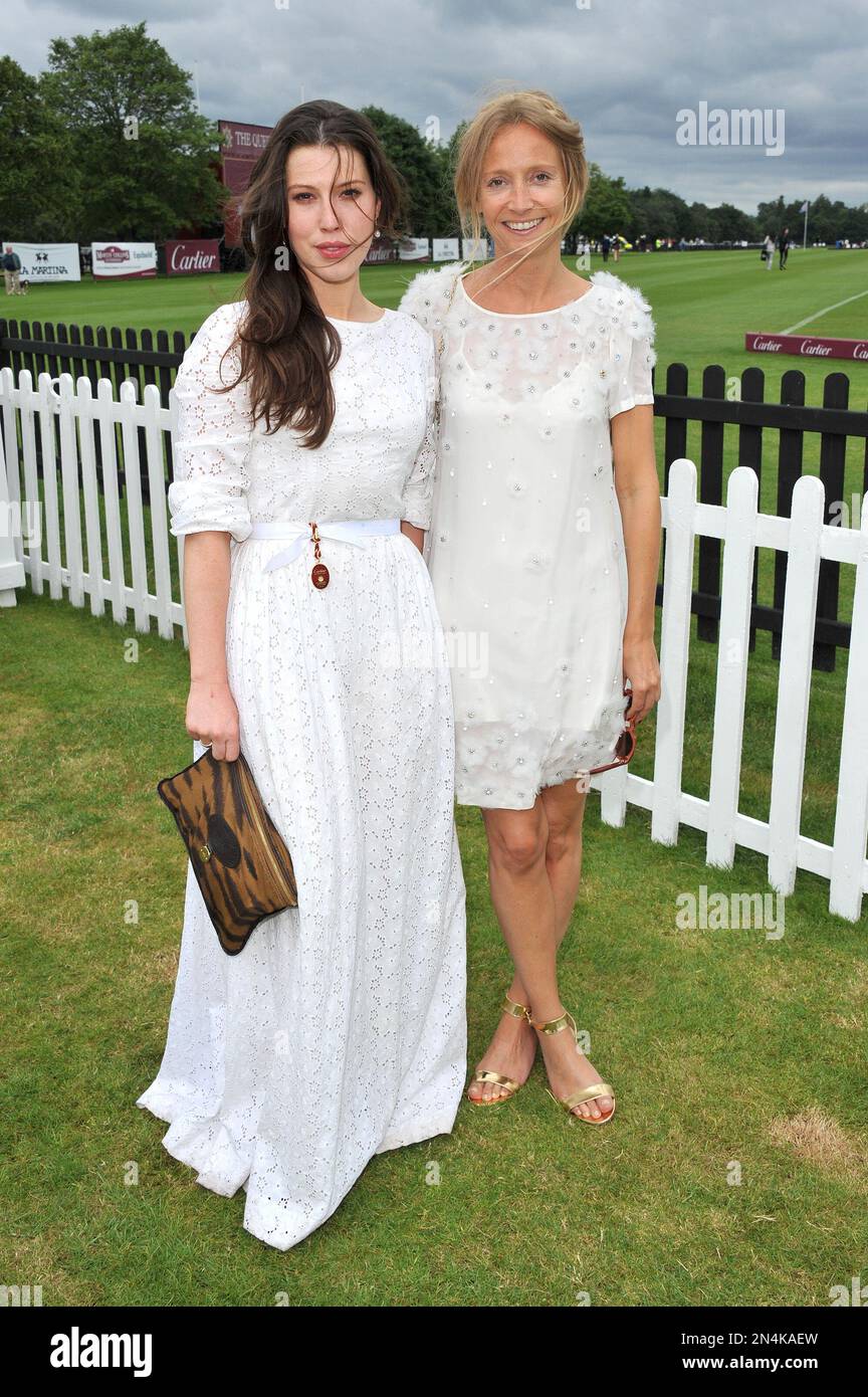 Lily Lewis and Martha Ward attend the Cartier Queen's Cup polo final at ...