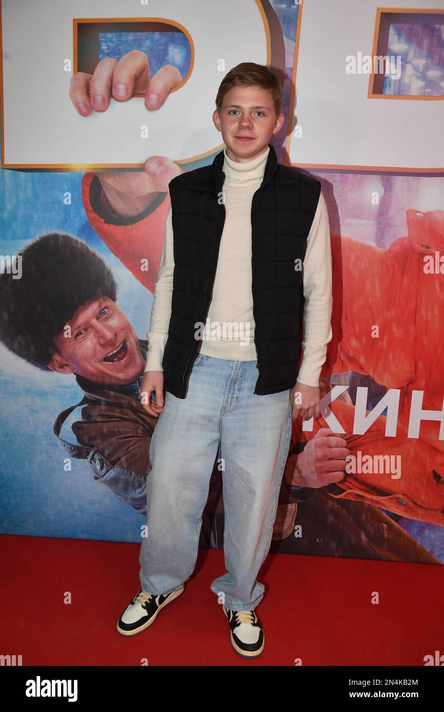 Moscow. The actor, the blogger Sasha Novikov at a premiere of the ...
