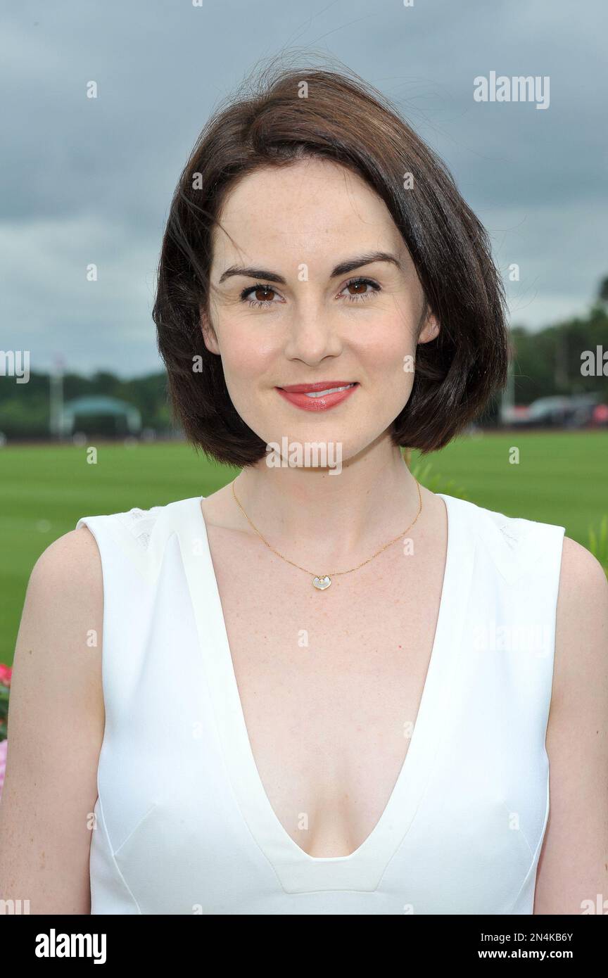 Actress Michelle Dockery attends the Cartier Queen's Cup polo final at ...