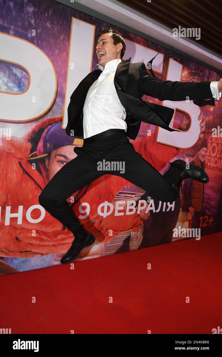 Moscow. Actors Oleg Gaas at a premiere of the adventure comedy 'Be' at ...