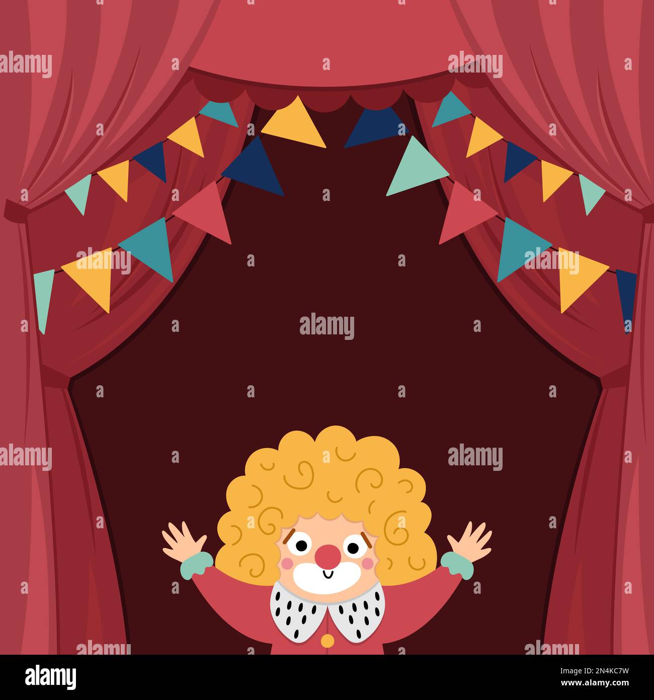 Stage design red square Stock Vector Images - Alamy