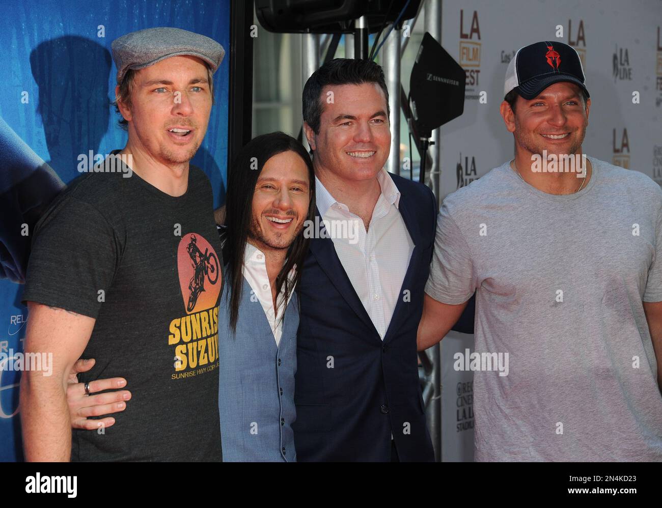Dax Shepard From Left Andrew Panay Tucker Tooley And Bradley Cooper Arrives At The Los