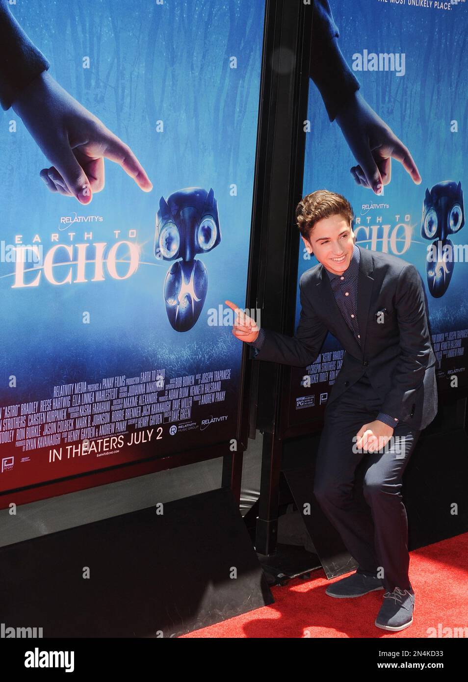 Teo Halm arrives at The Los Angeles Film Festival Earth to Echo ...