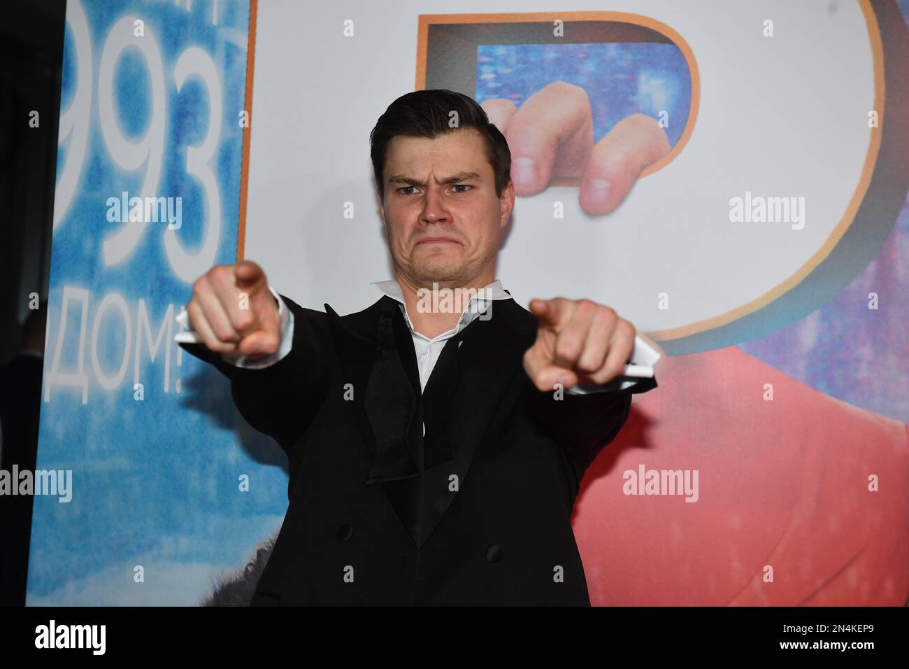 Moscow. Actors Oleg Gaas at a premiere of the adventure comedy 'Be' at ...