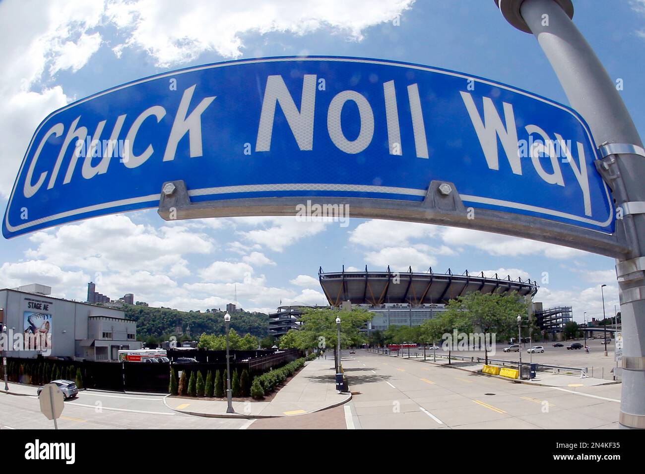 In this photo made with a fisheye lens, Heinz Field, where the ...